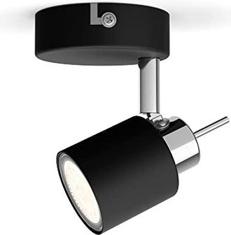 Philips Lighting Philips Meranti Deckenspot, 1x35W, 1-flammig, exklusive Leuchtmittel (geeignet für GU10),schwarz
