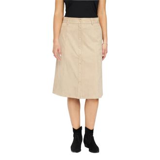 2-Biz Femme, Jupes, Beige, Taille: 38 FR Jupe en Daim Karma Sable