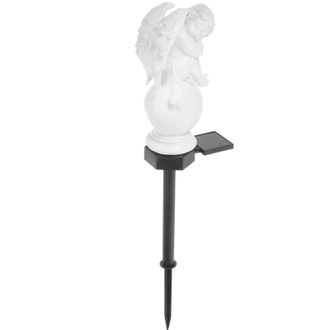 Hemobllo Kleine Engel Solar Gartenleuchte Wetterfeste Solar Erdleuchte mit Warmwei&szlig;em Licht Dekorative Au&szlig;enbeleuchtung f&uuml;r Rasen Hof und Terrasse