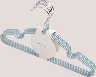 Sklum Set mit sechs Kinderkleiderb&uuml;geln Anttal Wasserblau