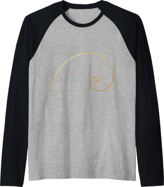 Generic Fibonacci Spiral Golden Ratio Mathematik - Fibonacci Day Raglan