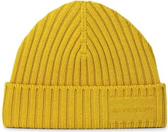 Givenchy Caps & Mützen - Beanie mit Logo-Stickerei - Gr. ONE SIZE - in Gelb - für Damen