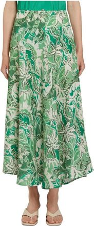Marella Femme, Jupes, Vert, Taille: 38 FR Maxi Skirt