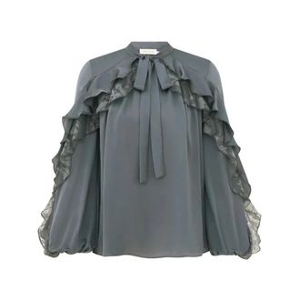 Zimmermann H26 Mantel - - Blouses & Shirts - Damen - Blau - S