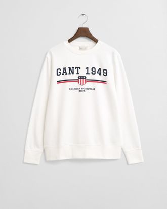 GANT Herren Graphic Rundhals-Sweatshirt (XXXL) EGGSHELL