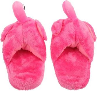 Yardwe Pantoufles Femme Flamant Mignon Confortables Antid&eacute;rapantes Maison Int&eacute;rieur Chaud M&eacute;moire Mousse Fluffy