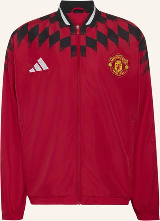 adidas Manchester United Stadium Trainingsjacke rot