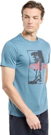 Armor Lux Ancre T-Shirt, Marin Poisson/Winterblue, S Homme
