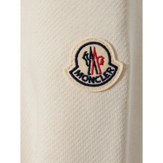 Moncler Womens Sweater Quilted High-Neck White Bomber Jackets