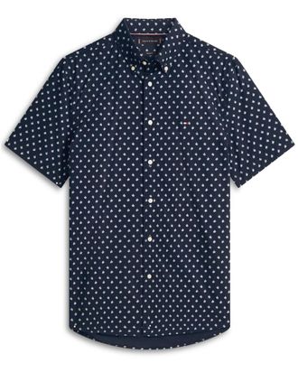 Tommy Hilfiger Kurzarmhemd THFlex aus Baumwolle mit Print, Regular Fit in