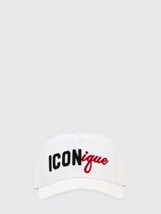Dsquared2 Casquette de baseball en coton avec visi&egrave;re rigide et logo brod&eacute;