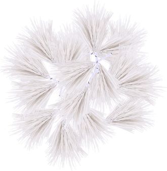 Cabilock 30 Stück Teiliges Künstliche Tannenzweige Weiß Realistische Dekoration für Hochzeiten Feiern und Weihnachtsdeko Langlebig für Kreative DIY Projekte