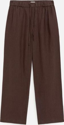 Arket Lockere Leinenhose -Braun