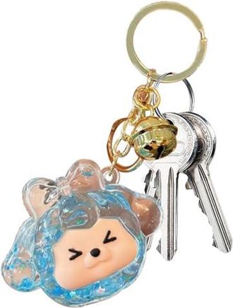 Generic Porte-cl&eacute;s mignon en forme de S mouvants de dessins anim&eacute;s - Joli porte-cl&eacute;s de dessin anim&eacute;, porte-cl&eacute;s avec pendentif mouvant, joli porte-cl&eacute;s avec 