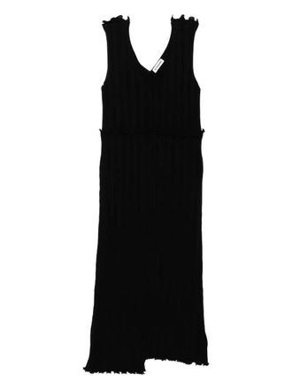 Jil Sander robe en coton - Noir