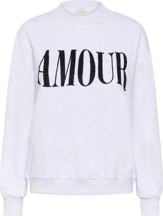Kaffe Kamelody Sweatshirt - - Sweatshirts & Hoodies - Damen - Grau - M
