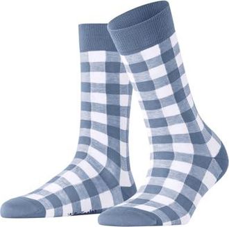 Burlington Vichy W So coton fantaisie 1 paire, Chaussettes Femme, Bleu Sky Blue 6876, 36-41