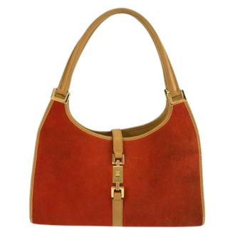 Gucci Pre-owned Jackie Wildleder-Ledertasche - - Pre-owned - Damen - Rot - ONE SIZE