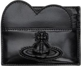 Vivienne Westwood Homme, Accessoires, Noir, Taille: ONE Size Heart Card Holder