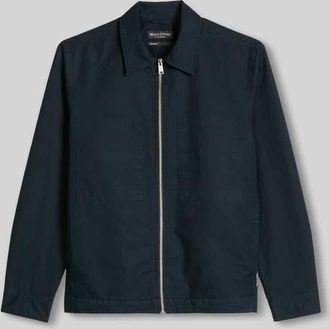 Marc O'Polo Regular Fit Hemdjacke aus Baumwoll-Leinen-Mix