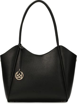 Kazar Femme, Sacs, Noir, Taille: ONE Size Grand sac &agrave; bandouli&egrave;re en cuir noir