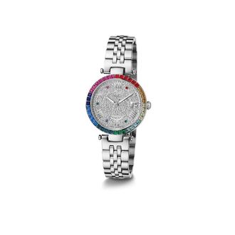 Guess Femme, Accessoires, Gris, Taille: ONE Size Montre Bracelet en Acier Inoxydable