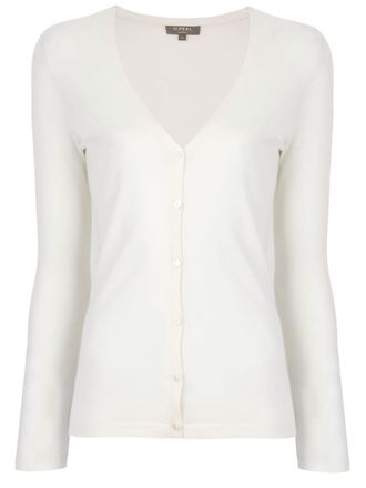 N.Peal cardigan en cachemire - Blanc