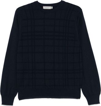 Canali Pullover aus Merinowolle - Blau