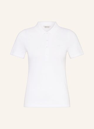 GANT Piqu&eacute;-Poloshirt weiss