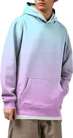 Generic Sweat &agrave; capuche l&eacute;ger uni pour homme 2026 automne hiver tendance d&eacute;contract&eacute; &agrave; manches longues surdimensionn&eacute; coupe ample confortable v&ecirc;tements pour e