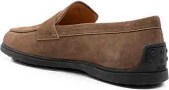 Tod's Penny Loafer Suede Loafer - Brown