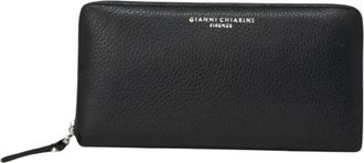 Gianni Chiarini Femme, Accessoires, Noir, Taille: ONE Size Grain Grand Portefeuille
