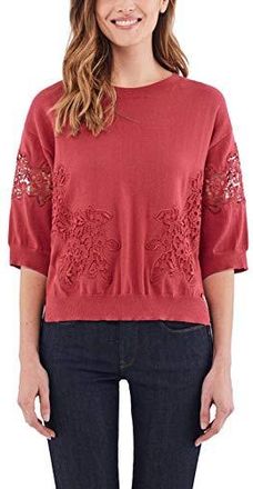 Salsa T-shirt en dentelle, rouge, S