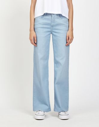 Gang Weite Jeans GANG 94AMELIE WIDE, Damen, Gr. 31, N-Gr, sky blau wash, Denim/Jeans, Obermaterial: 81% Baumwolle, 17% Polyester, 2% Elasthan, unifarben, w