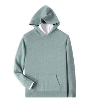 Generic Pull à capuche en laine pour homme - Pull chaud décontracté pour lautomne et lhiver, Gray9stone En8, XXL