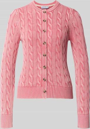 Jake*s Casual Relaxed Fit Strickjacke aus reiner Baumwolle