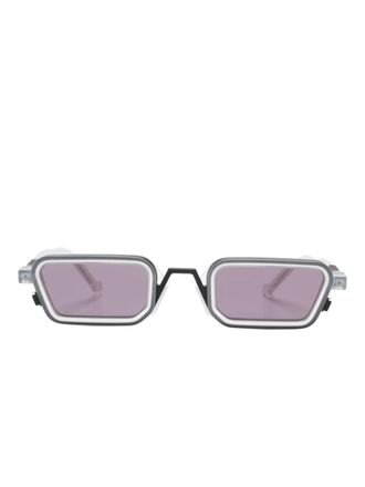 Vava lunettes de soleil &agrave; monture g&eacute;om&eacute;trique - Blanc