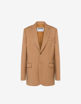 Moschino Jacke aus Wolle - Beige