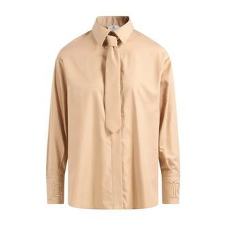 Elisabetta Franchi Damen, Blusen & Hemden, Braun, XSGr&ouml;&szlig;e