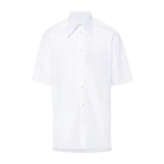 Maison Margiela Kurz&auml;rmeliges Hemd - - Shirts - Herren - Wei&szlig; - L