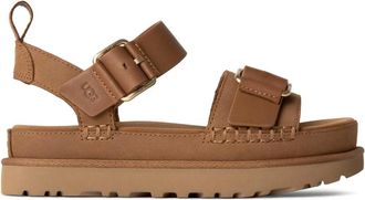 UGG Ugg, Femme, Chaussures, Brun, Taille: 36 EU Goldenstar Villa Sandal
