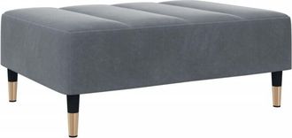 vidaXL Repose-pied gris fonc&eacute; 77x55x31 cm velours Vidaxl