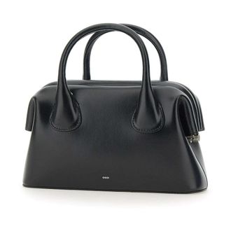 Osoi Schwarze Lederhandtasche Boat Mini - - Bags - Damen - Schwarzk - ONE SIZE