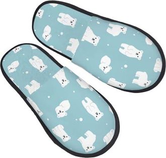 Generic Pantoufle Maison Ours Polaires Hiver Pantoufles Unique Hiver Chaussures Chaudes Doux Chaussons Maison Pour Camping Chambre Maison L