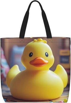 Generic Canard En Caoutchouc Mignon Sac A Main Femme D&eacute;contract&eacute; Sacs De Courses L&eacute;ger Sac Courses Pour Travail Voyage Shopping