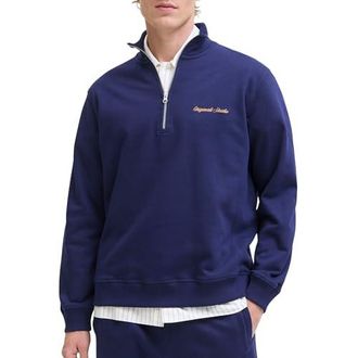 Jack & Jones Jornorrebro EMB Sweat à col Haut Sn pour Homme, Ocean Cavern, M
