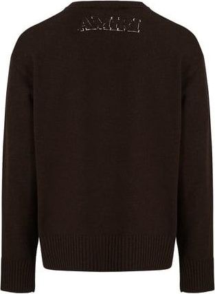 Amiri Pull droit manches longues en laine vierge