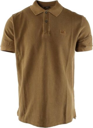 C.P. Company C.p. Company, Homme, Tops, Brun, Taille: S Resist Dyed Polo