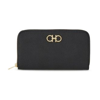 Ferragamo Femme, Accessoires, Noir, Taille: ONE Size Portefeuille Nero