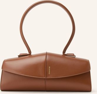 Jil Sander Schultertasche Linea braun